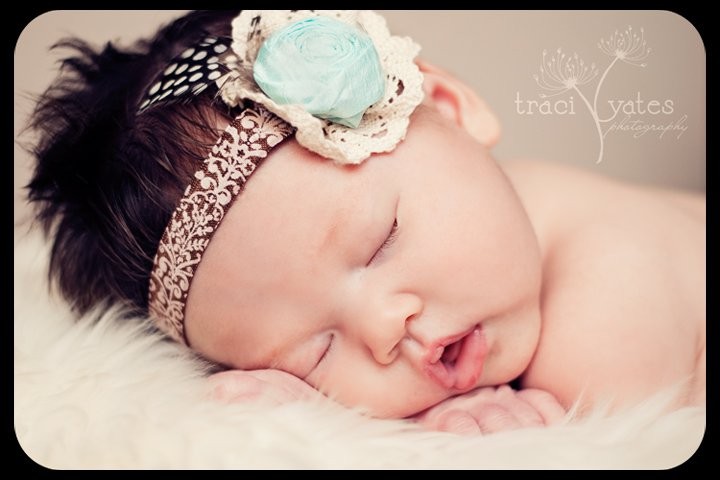 Headbands...baby Girl Flower Headbands...mint Silk Flower - Damask ...