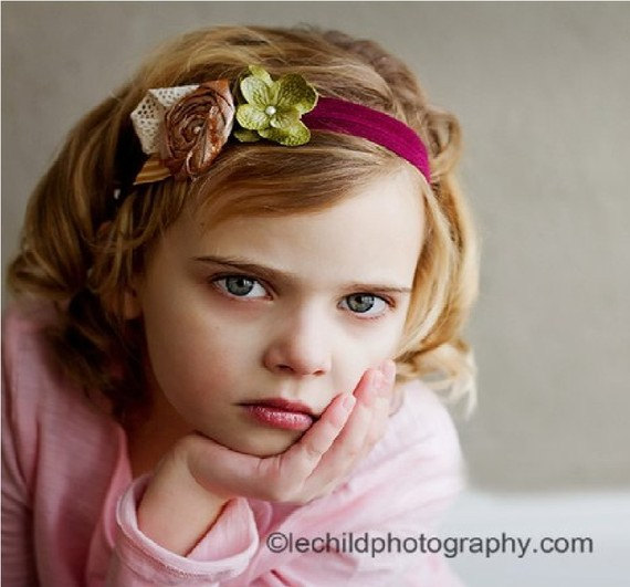 Fall Headbands, Autumn Headband, Big Girl Flower Headband, Baby Flower ...